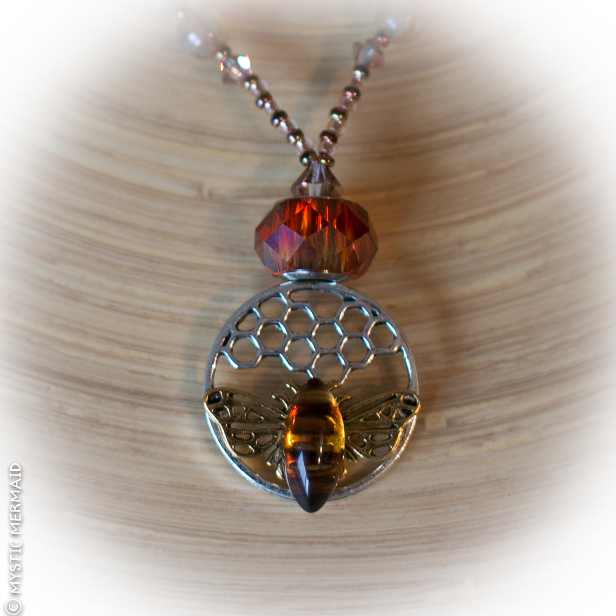 Queen Bee Vintage Swarovski Crystal Necklace | Mystic Mermaid